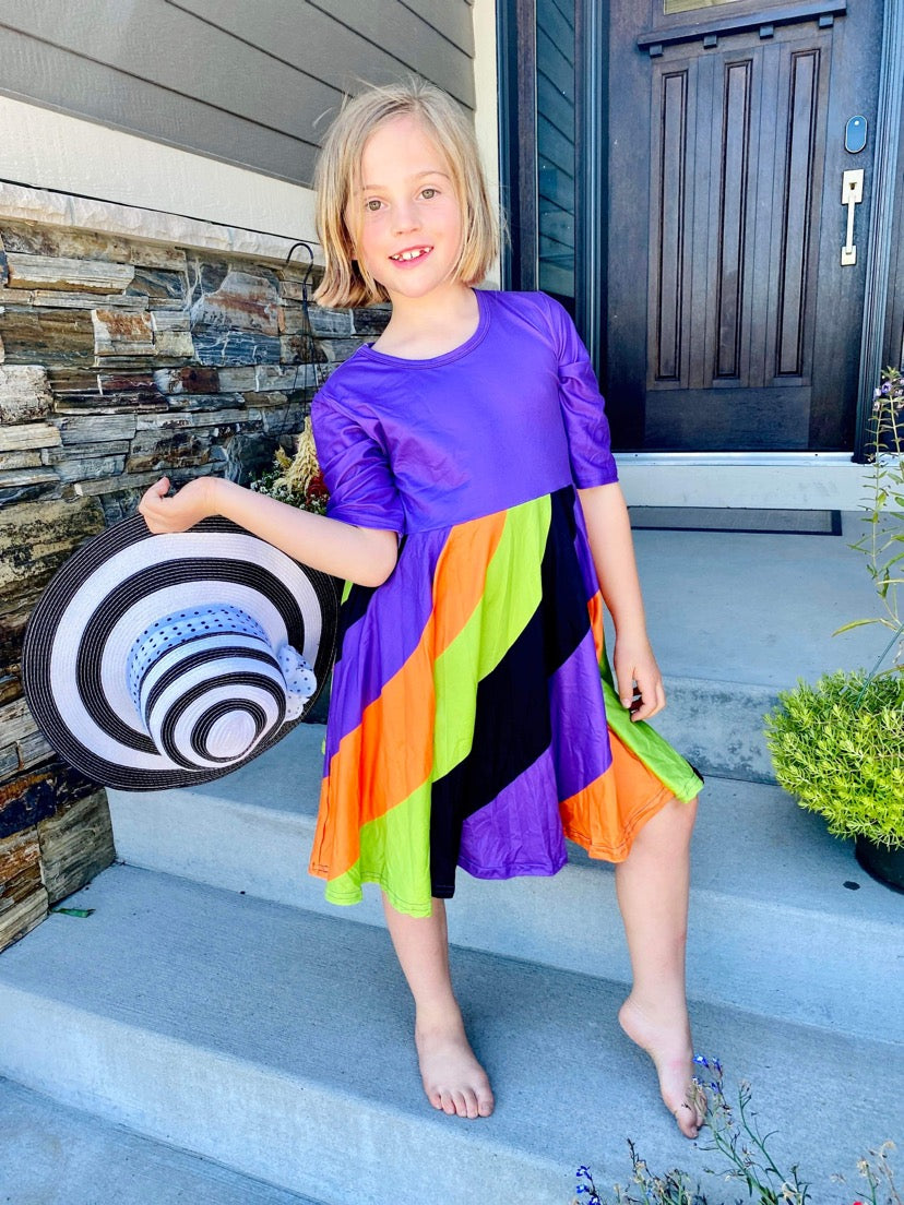 Halloween Purple Swirl Twirly Dress – Little Dress SHOPPE